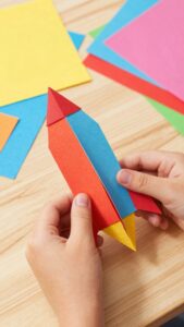 How To Make A Paper Rocket Ship Craft Step By Step | DIYCraftNest