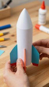 How To Make A Paper Rocket Ship Craft Step By Step | DIYCraftNest