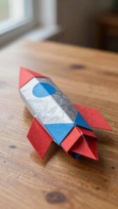 How To Make A Paper Rocket Ship Craft Step By Step | DIYCraftNest