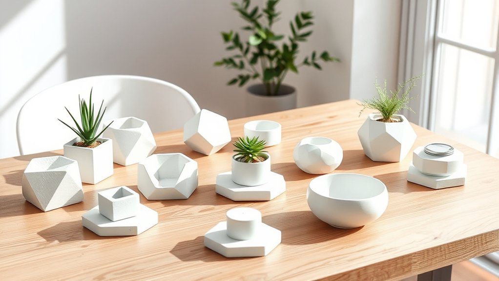 15 White Cement DIY Craft Ideas For Modern Home Decor And Practical Use ...